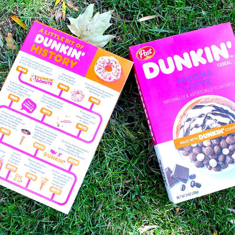 Dunkin cereal Pack caramelo-mocha latte Dunkin cereal Pack caramelo-mocha latte